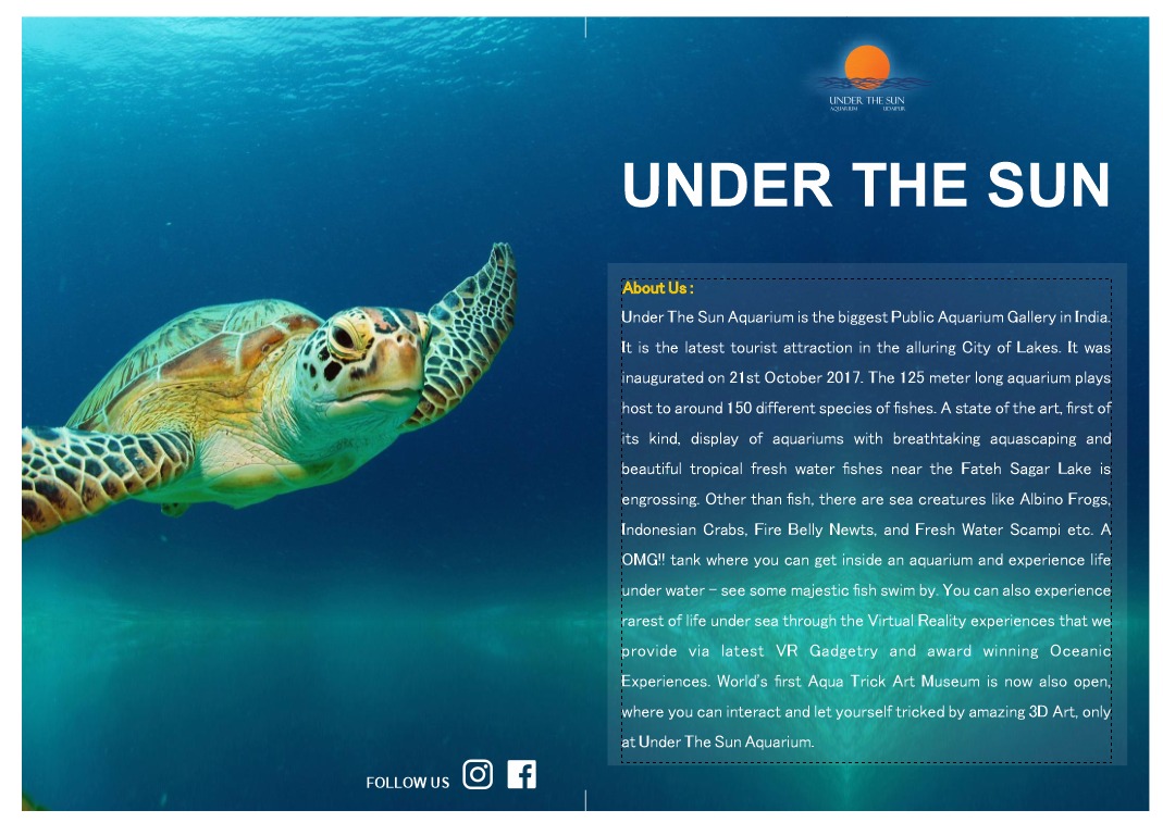 Under The Sun Aquarium, Udaipur